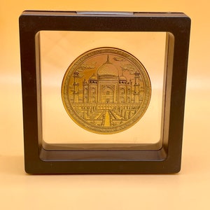 Eternal Splendor - Taj Mahal Engraved Brass Coin (double-sided) - Etsy