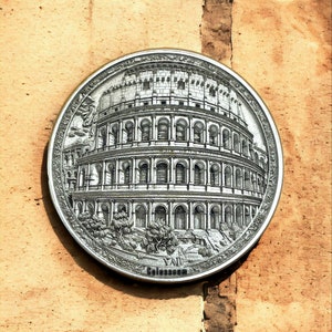 Timeless Wonder - Roman Colosseum Engraved Brass Coin (double-sided) - Etsy