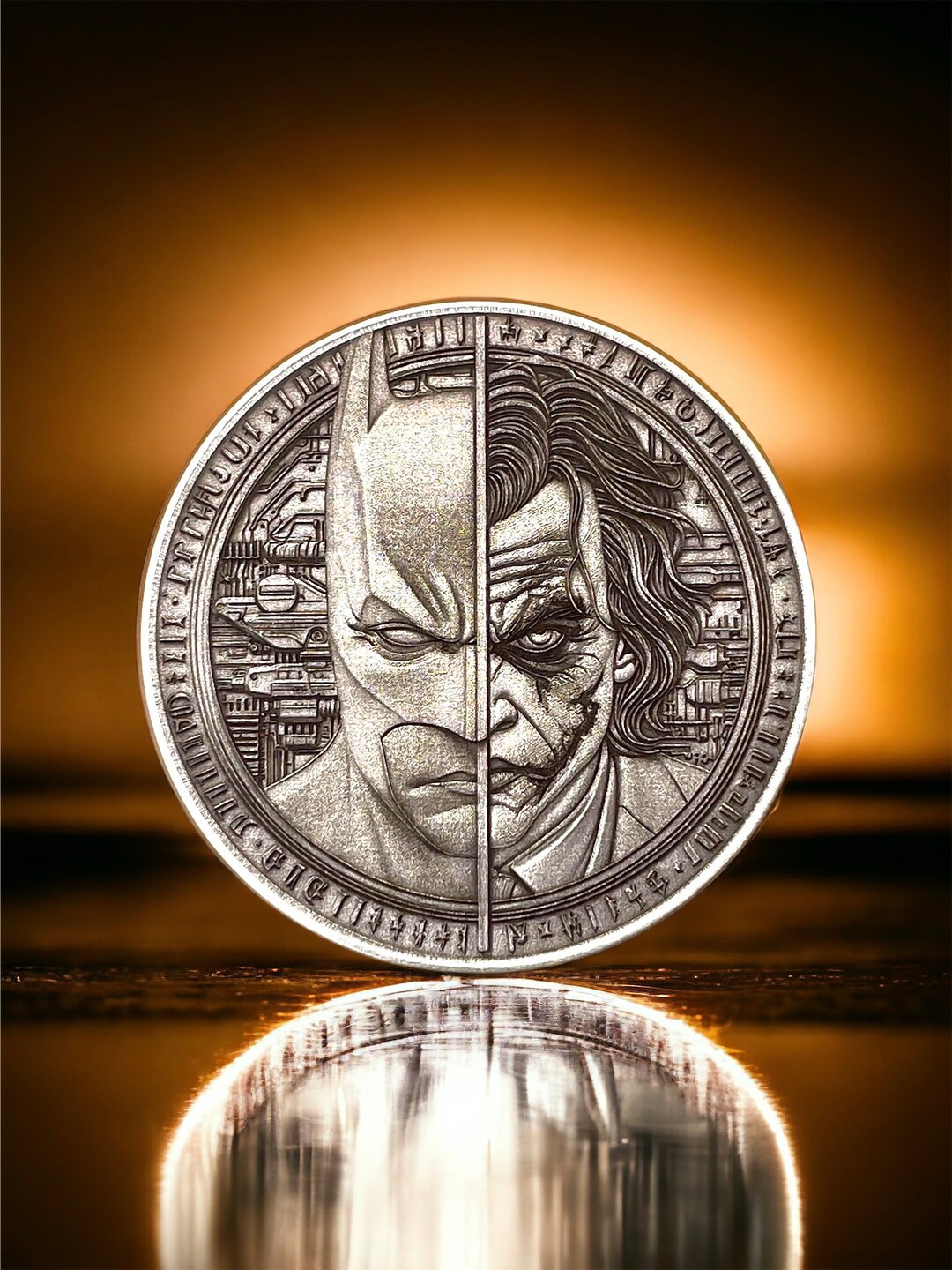 The Dark Duo - Brass Coin With Batman (double-sided) - Etsy