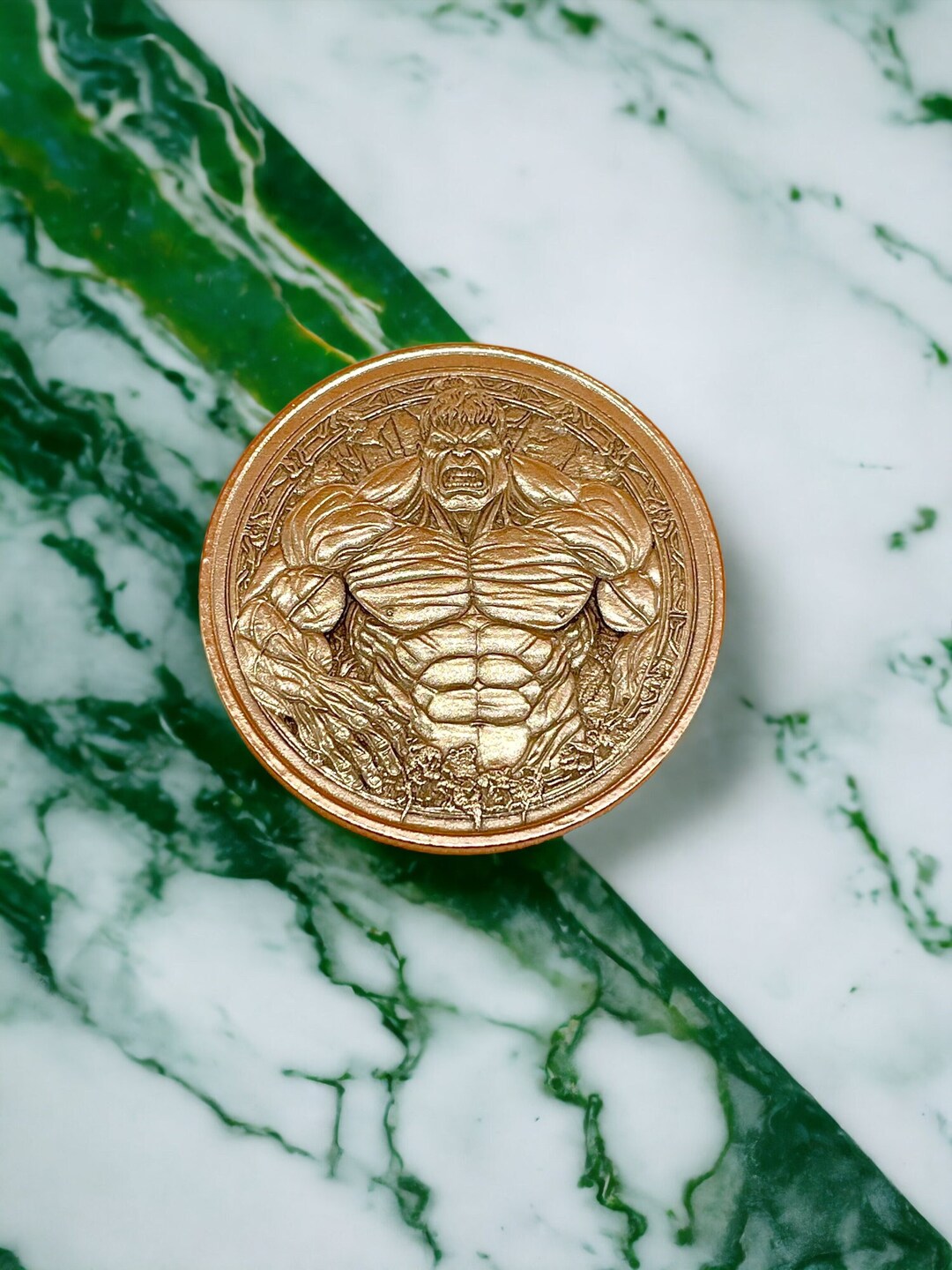 Hulk Brass Coin Unleash the Beast - Etsy