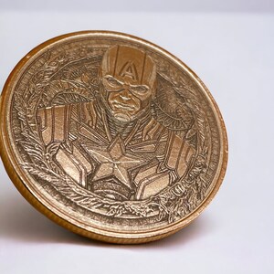 Star-spangled Sentinel - Captain America Brass Coin (double-sided) - Etsy