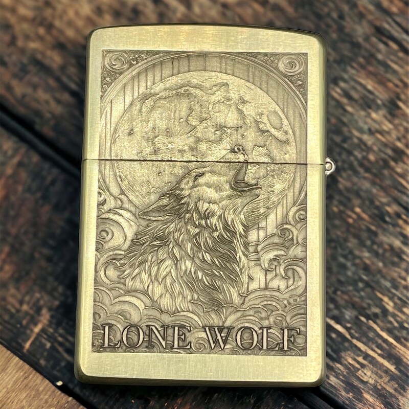 Wolves Engraved Zippo - Etsy
