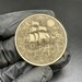 High Seas Adventure: Brass Coin With Pirate Ship Engraving (double ...