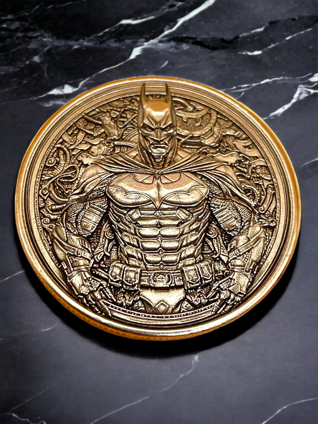 Legendary Crusader - Brass Coin With Batman (double-sided) - Etsy