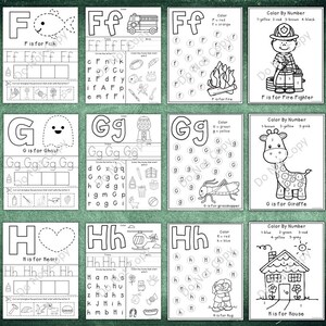 104 Letter of the Week Alphabet Digital Download Worksheets - Etsy