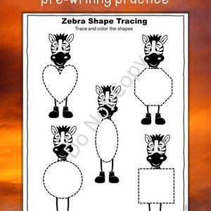 Preschool Safari Themed Worksheets Digital Download - Etsy
