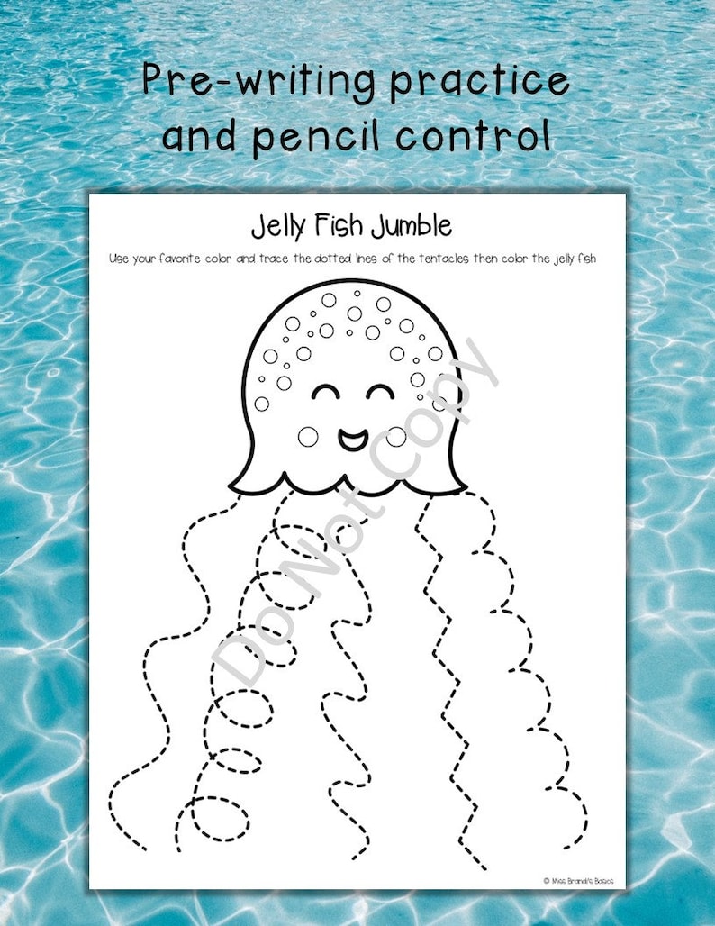Preschool Under the Sea Themed Worksheets Digital Download - Etsy