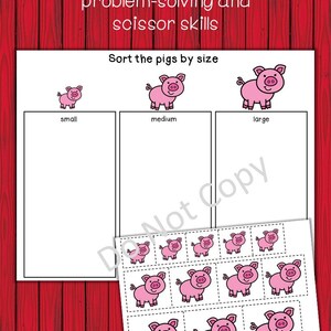 Preschool Farm Themed Worksheets Digital Download - Etsy