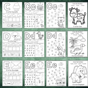 104 Letter of the Week Alphabet Digital Download Worksheets - Etsy