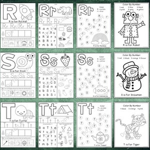 104 Letter of the Week Alphabet Digital Download Worksheets - Etsy