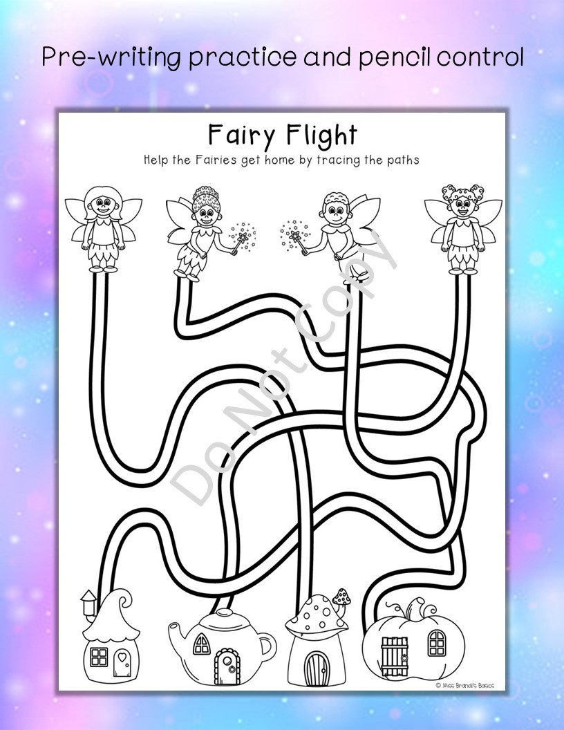 Preschool Fairy Tale Themed Worksheets Digital Download - Etsy