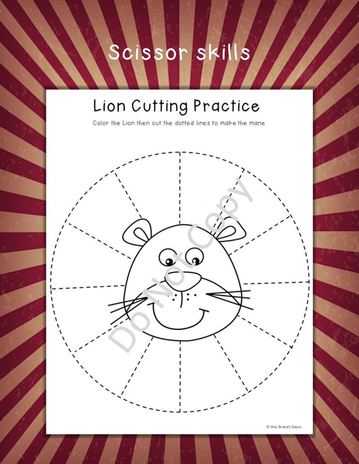 Preschool Circus Themed Worksheets Digital Download - Etsy