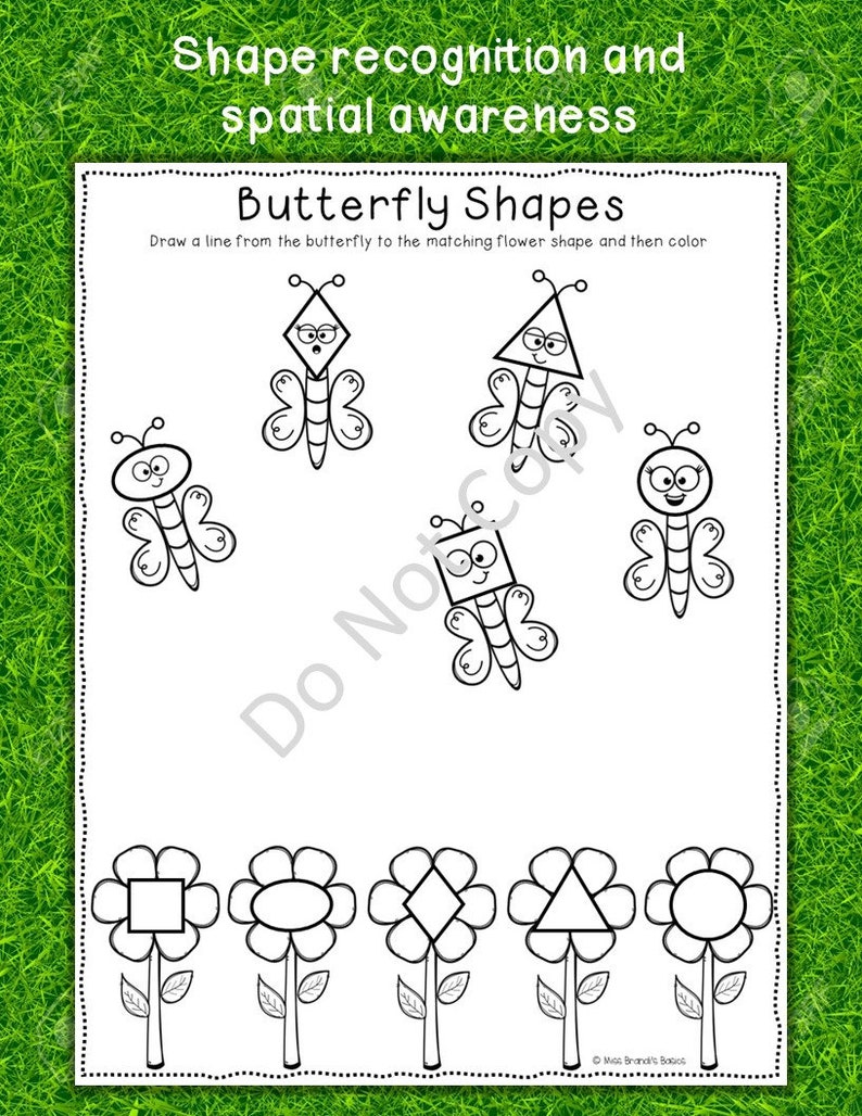 Preschool Bug Themed Worksheets Digital Download - Etsy