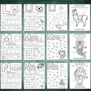 104 Letter of the Week Alphabet Digital Download Worksheets - Etsy