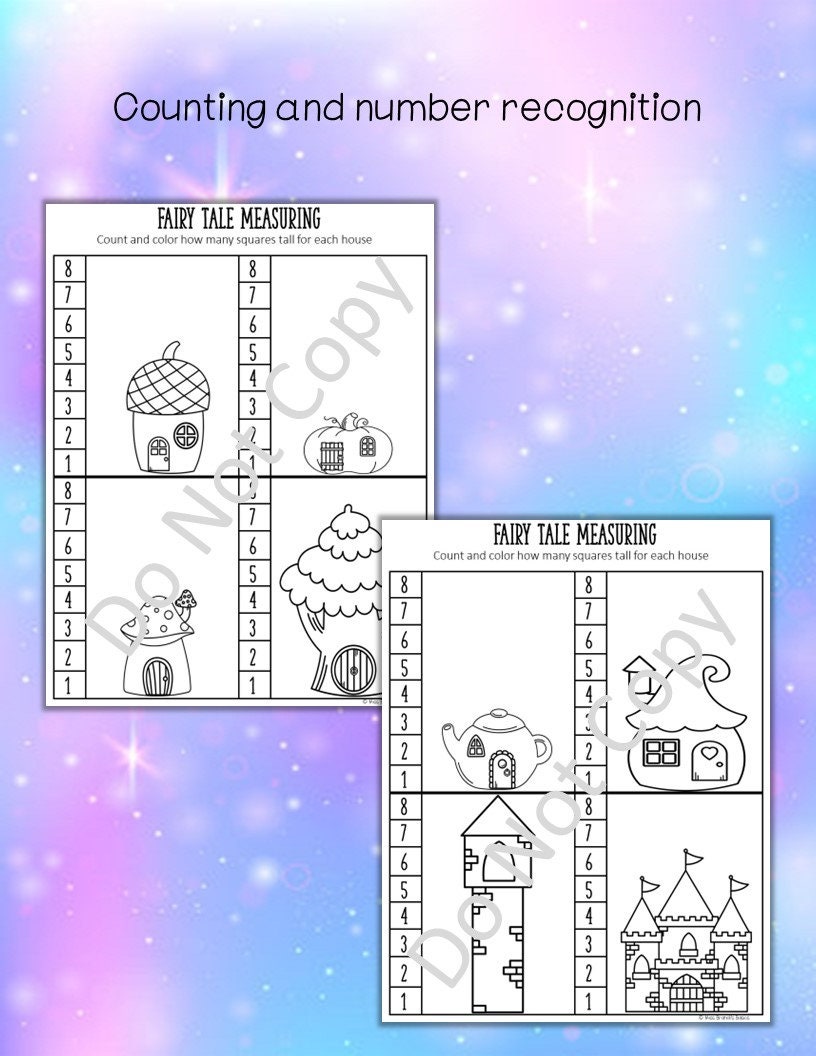 Preschool Fairy Tale Themed Worksheets Digital Download - Etsy