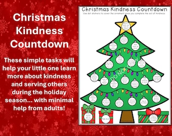 Christmas Paper Chain Link Countdown, Christmas Kindness Countdown for ...