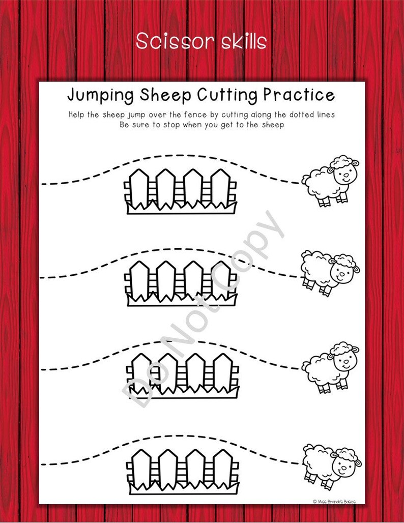 Preschool Farm Themed Worksheets Digital Download - Etsy