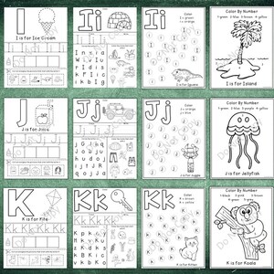 104 Letter of the Week Alphabet Digital Download Worksheets - Etsy