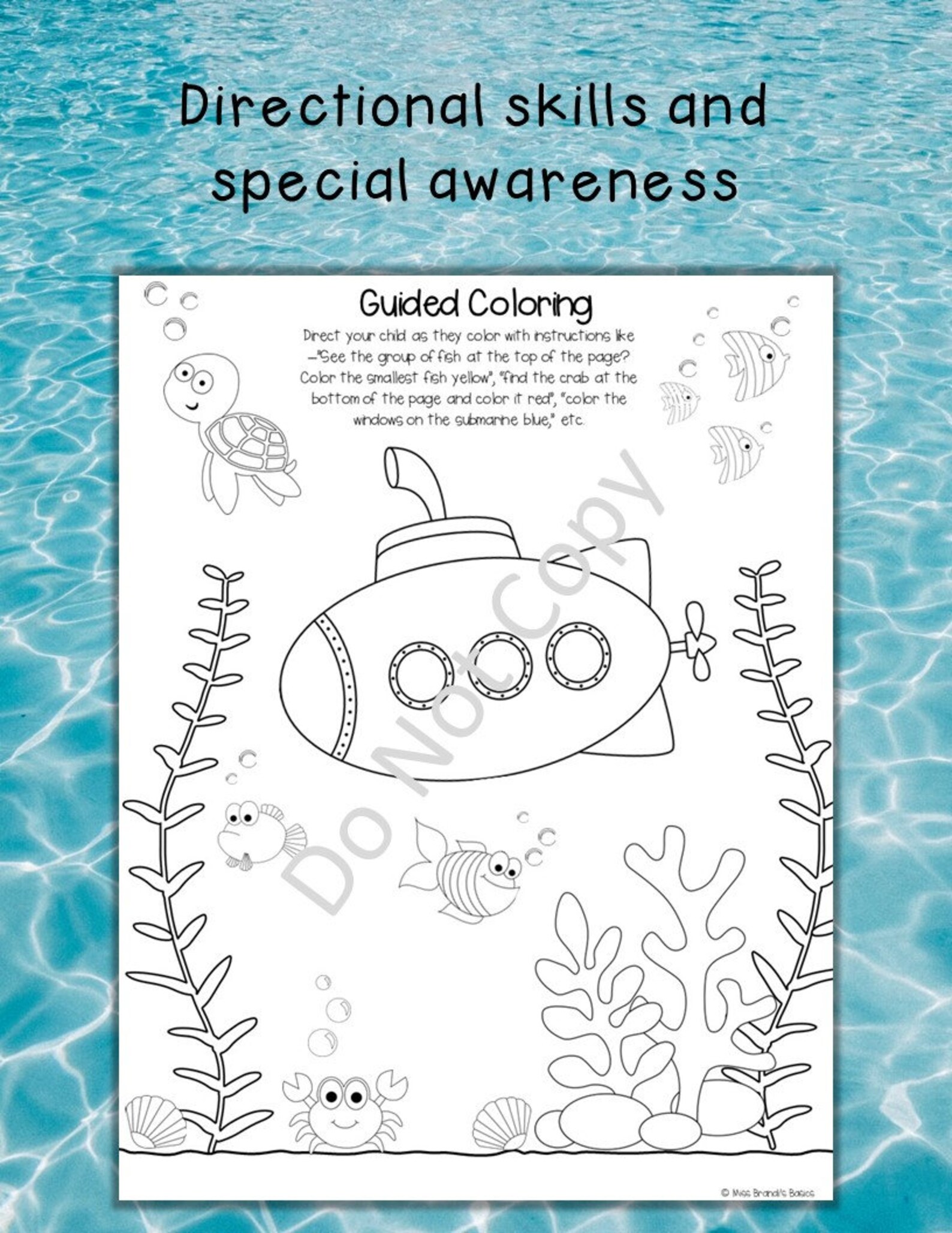 Preschool Under the Sea Themed Worksheets Digital Download - Etsy
