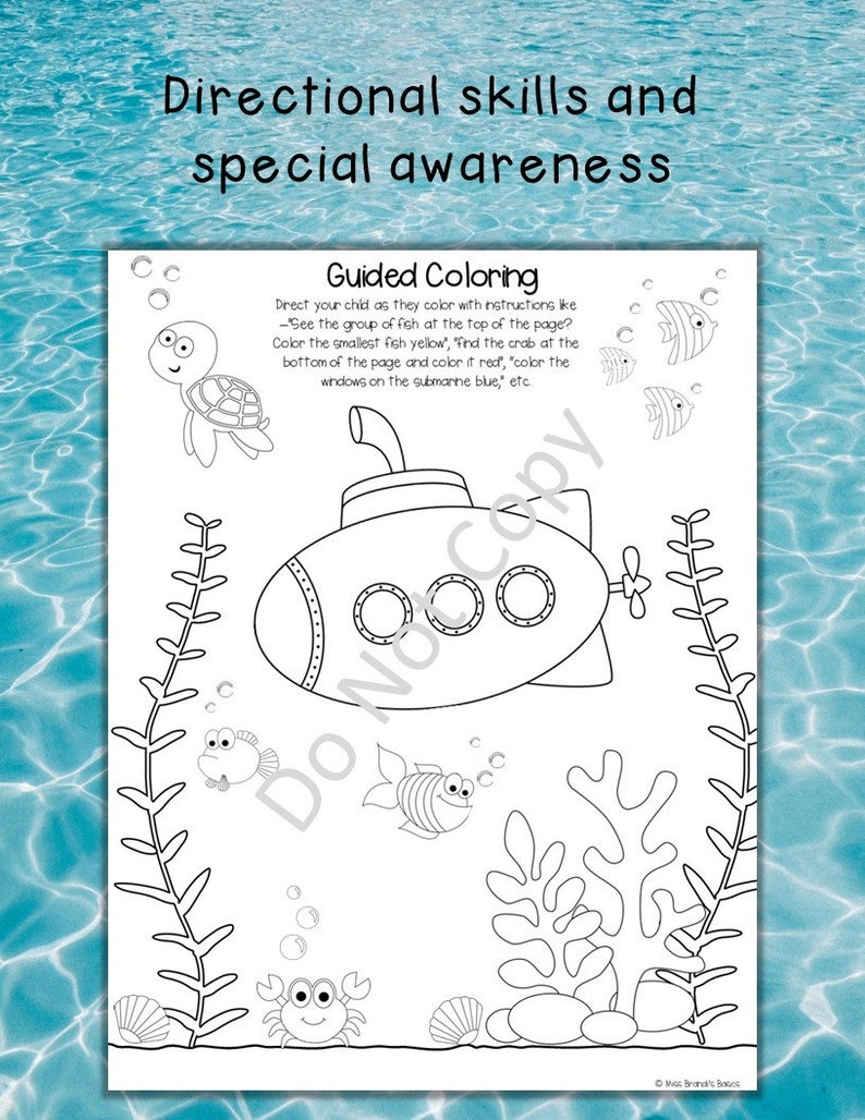 Preschool Under the Sea Themed Worksheets Digital Download - Etsy