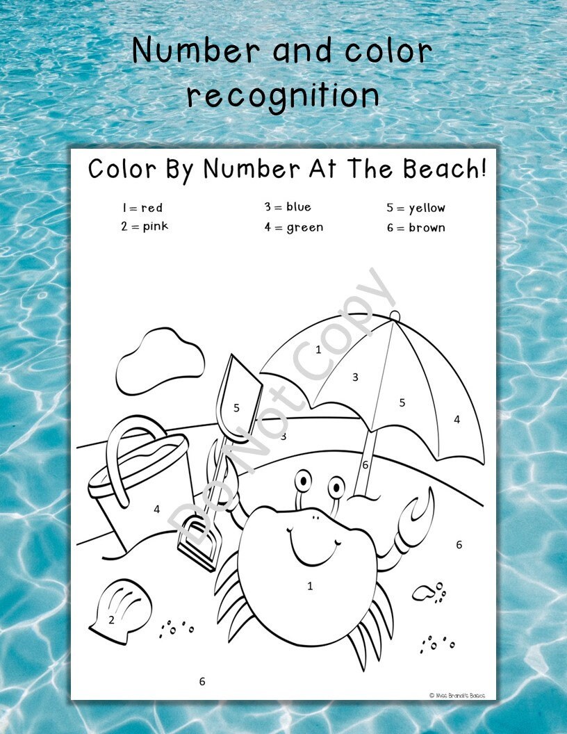 Preschool Under the Sea Themed Worksheets Digital Download - Etsy