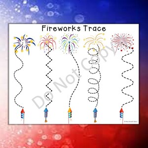 4th of July Themed Preschool Worksheets - Etsy