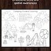 Preschool Camping Themed Worksheets Digital Download - Etsy