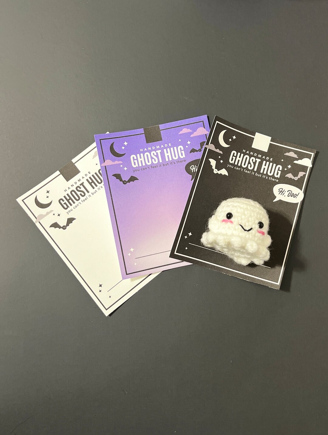 Mini Ghost Hug Crochet Ghost Amigurumi Ghost Halloween Gift Pocket Pet ...