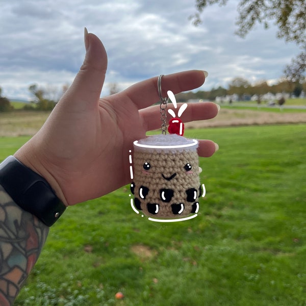 Boba Tea Keychain - Etsy