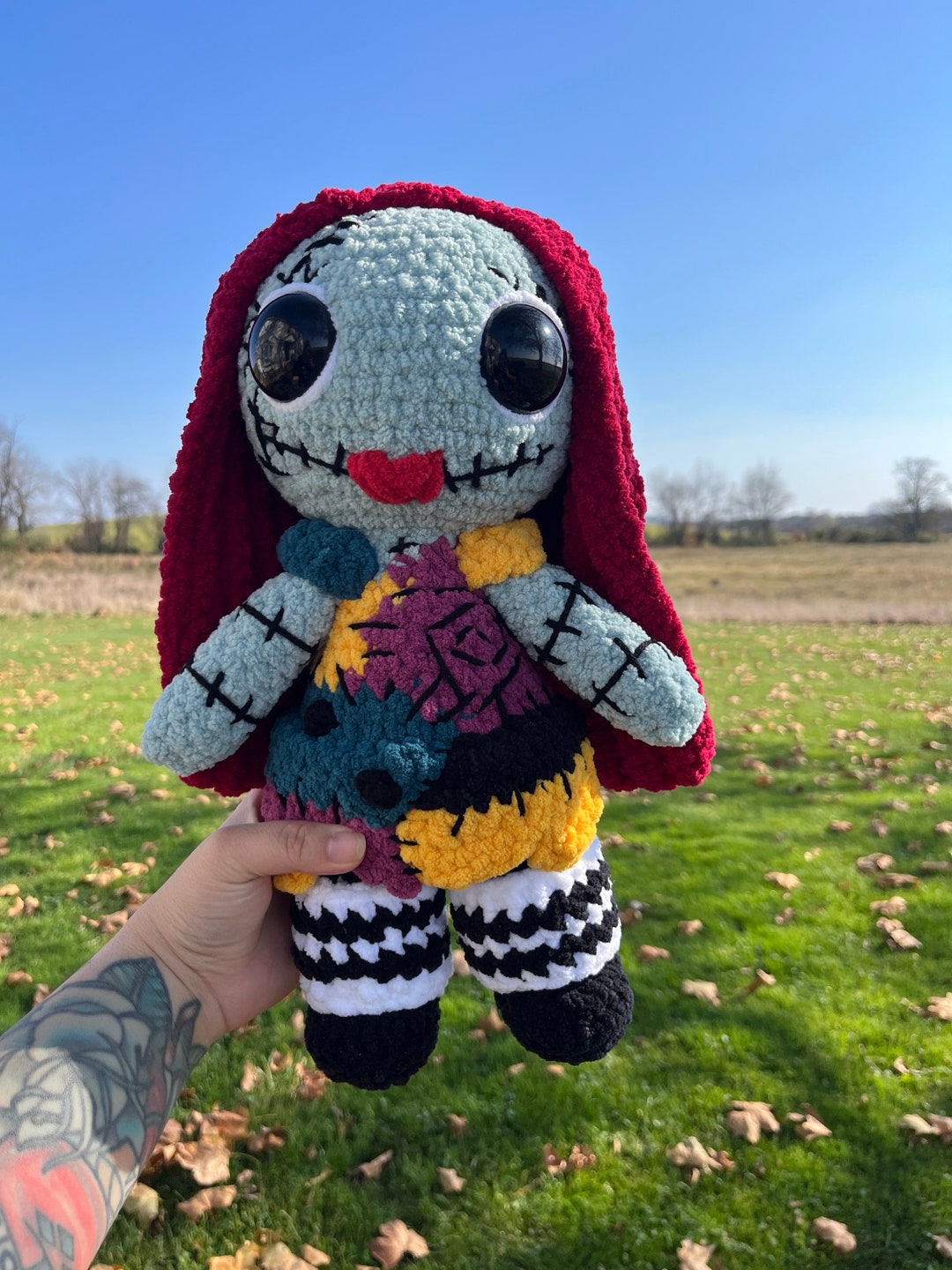 Sally Character Crochet Plushie Ragdoll Character Sally Halloween Gift ...