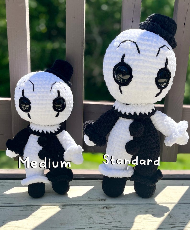 Art the Clown Amigurumi – Handmade Horror Crochet Plushie, Slasher ...
