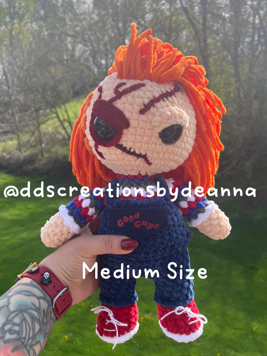 Chucky Doll Crochet Plushie – Horror Movie Inspired Killer Doll ...