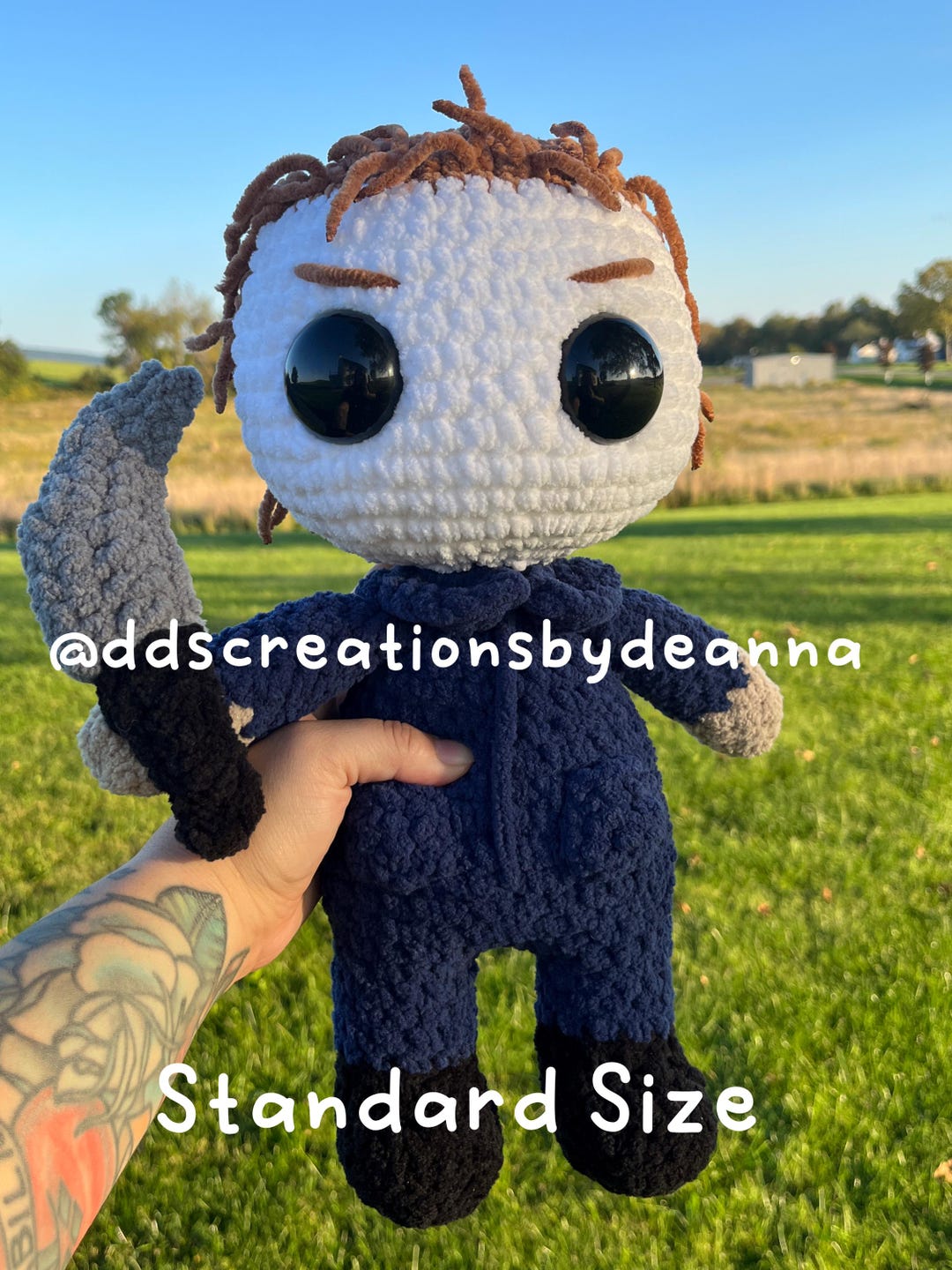 M. Myers Halloween Crochet Plushie – Handmade Slasher Horror Doll ...