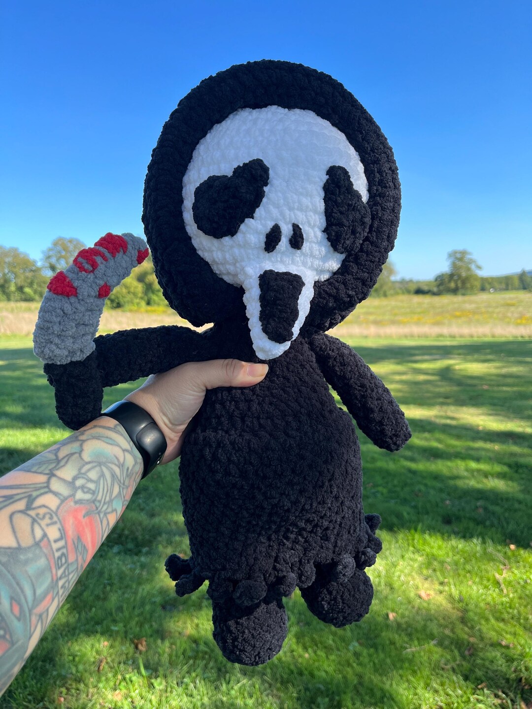 Ghost Slasher Crochet Plushie Scream Ghostie Slasher Character ...