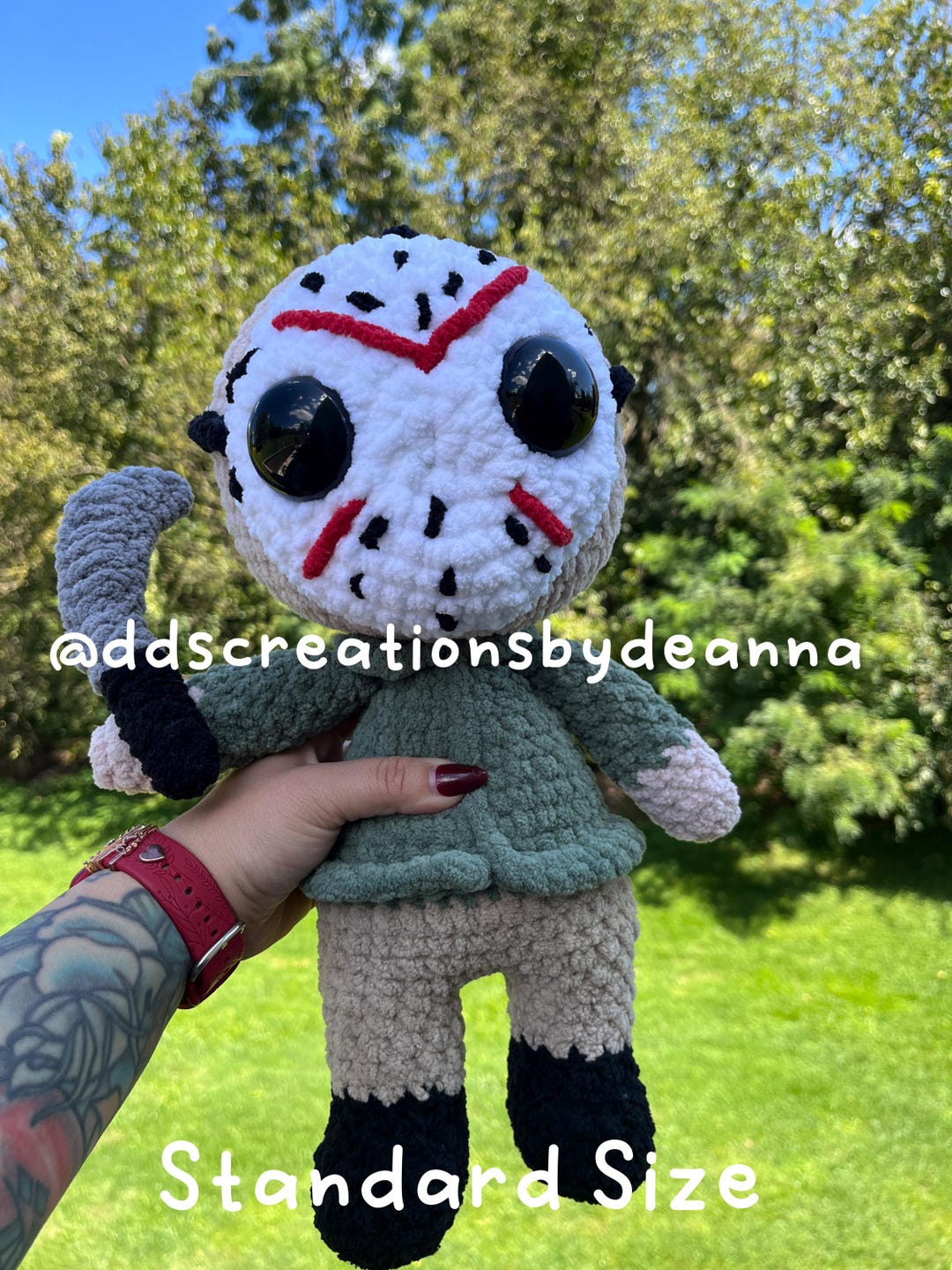 Jason V. Crochet Plushie – Handmade Slasher Horror Doll – Camp Crystal ...