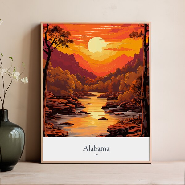 Alabama Poster - Etsy