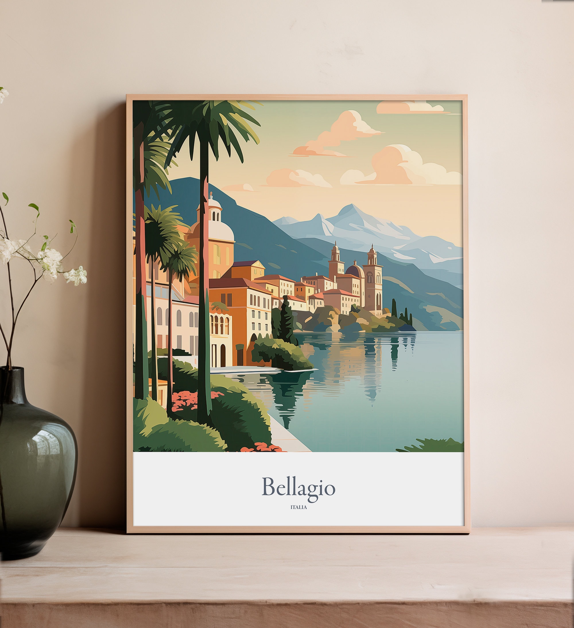 Bellagio Print Bellagio Poster Bellagio Gift Italy Souvenir - Etsy
