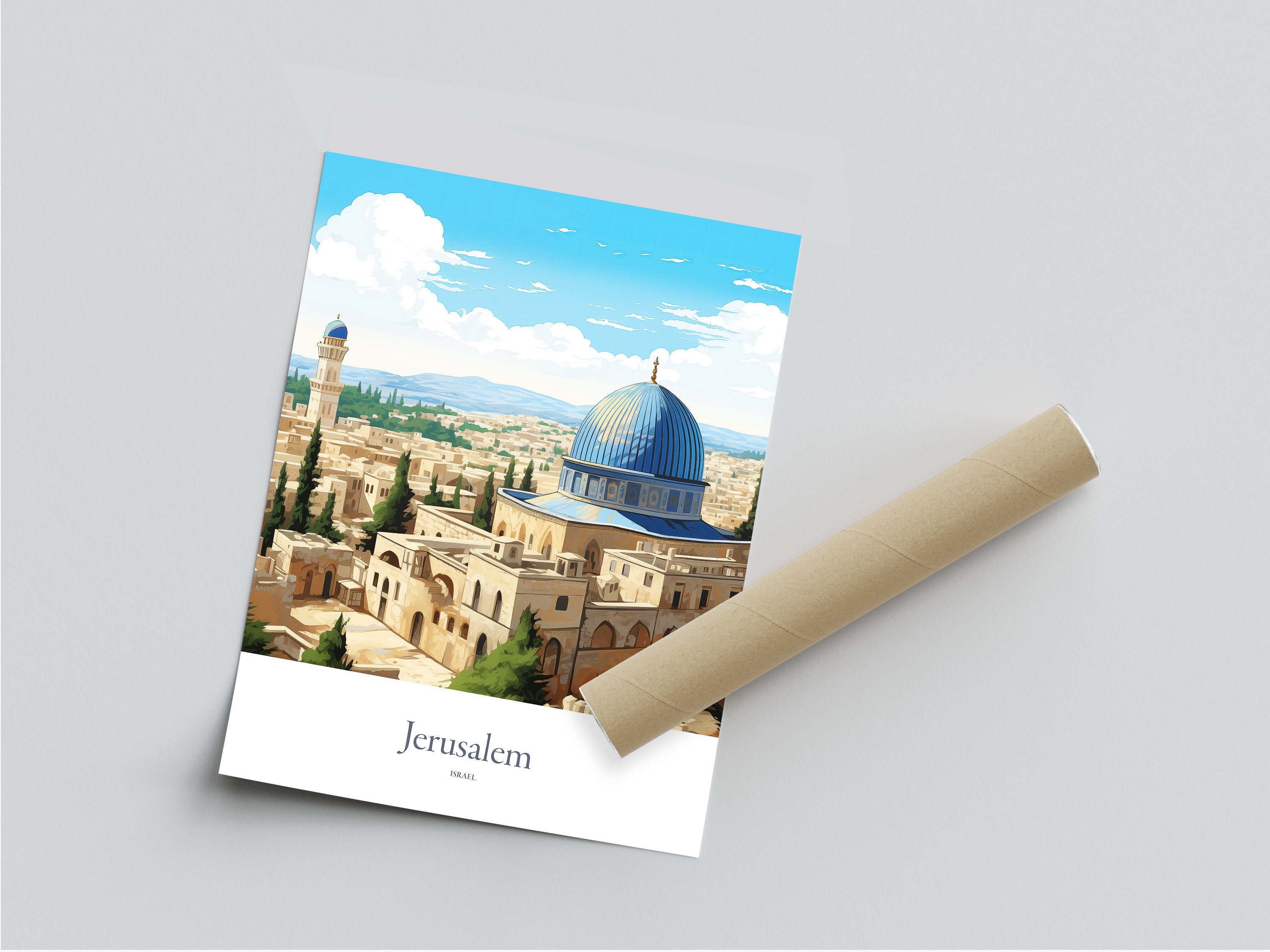 Jerusalem Print Jerusalem Poster Jerusalem Gift Israel - Etsy
