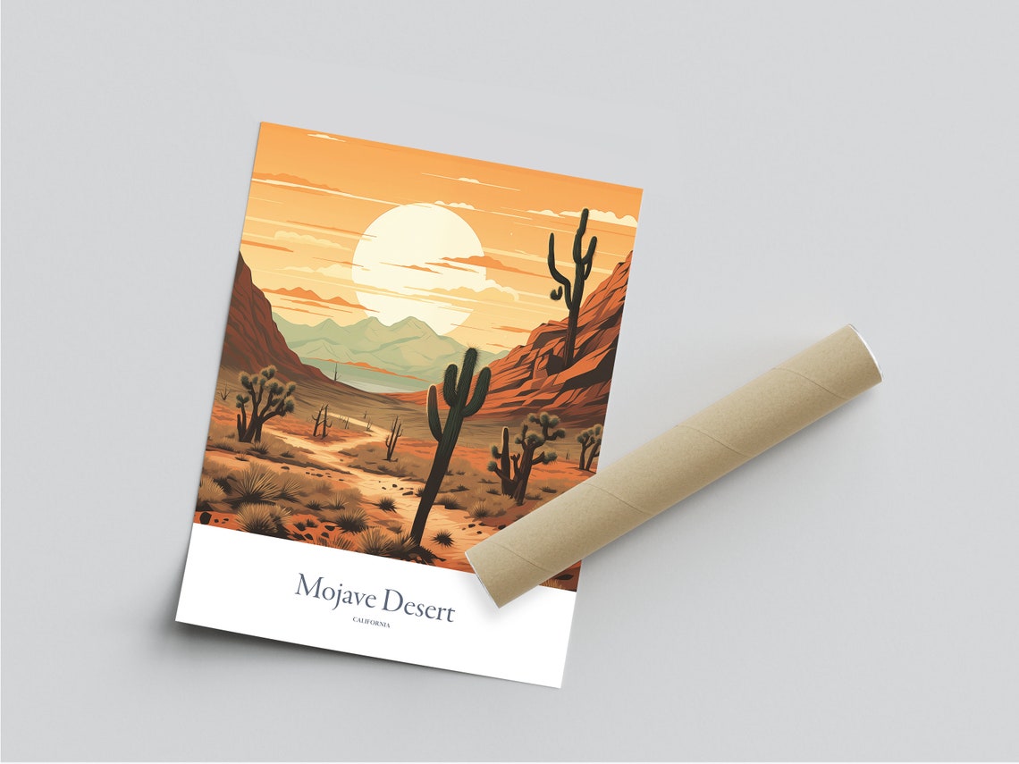 Mojave Desert Print Mojave Desert Poster Mojave Desert Gift California ...