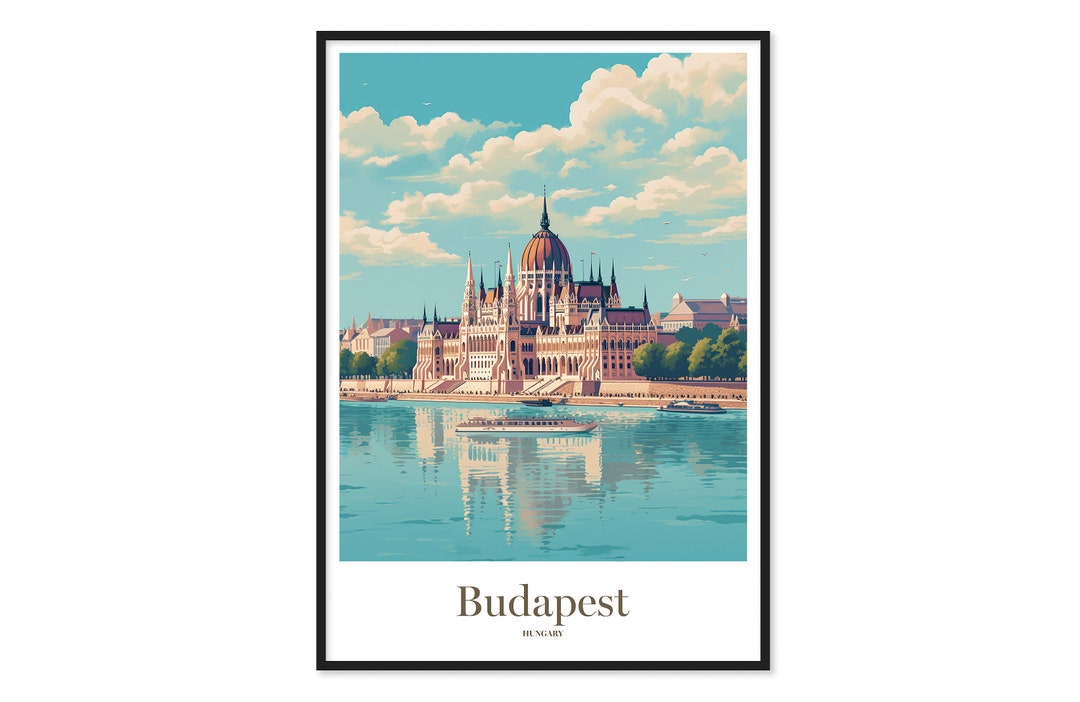 Budapest Travel Print Wall Art Budapest Wall Hanging Budapest - Etsy