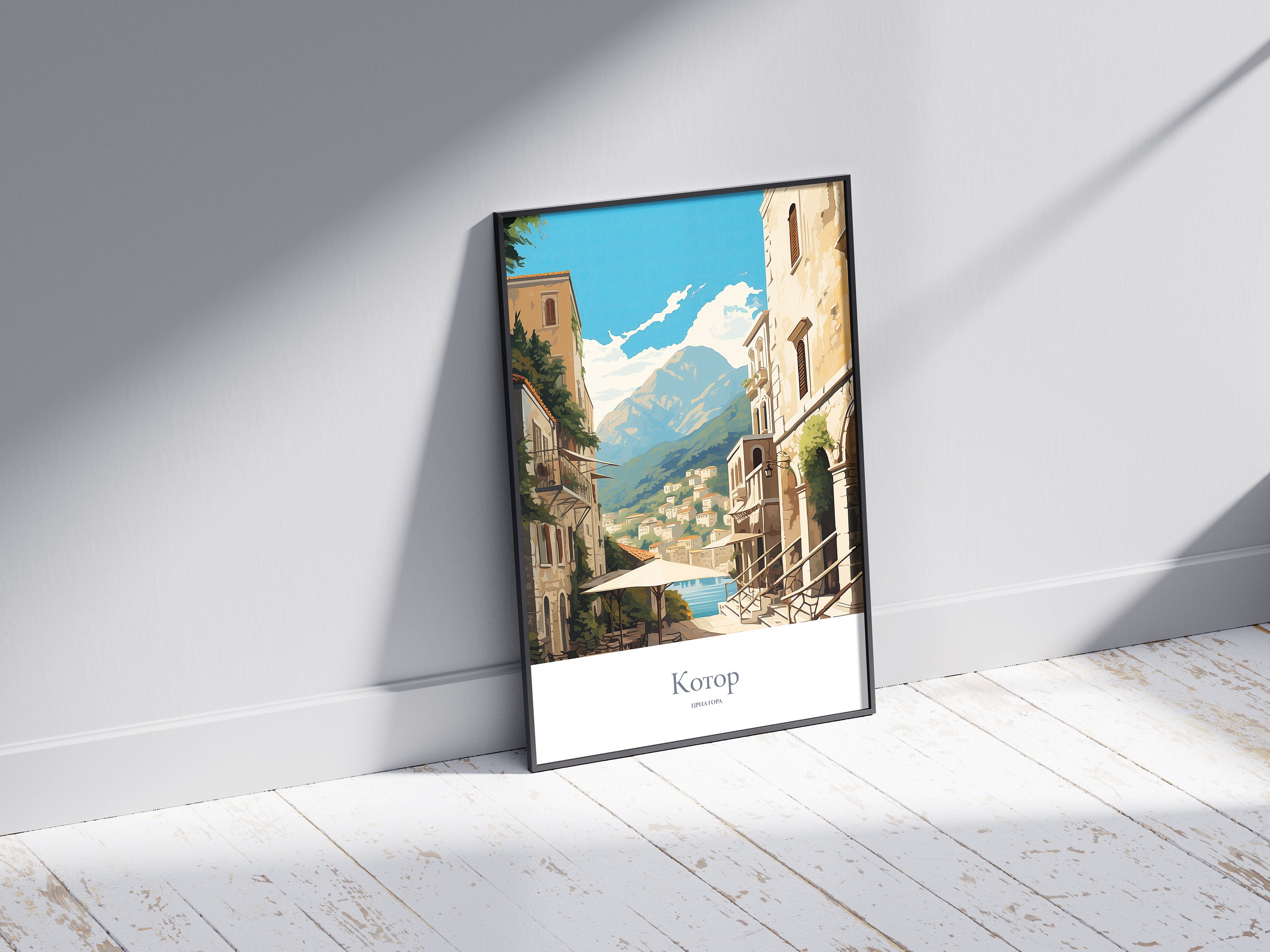 Kotor Print Kotor Poster Kotor Gift Montenegro Souvenir Kotor Wall Art ...