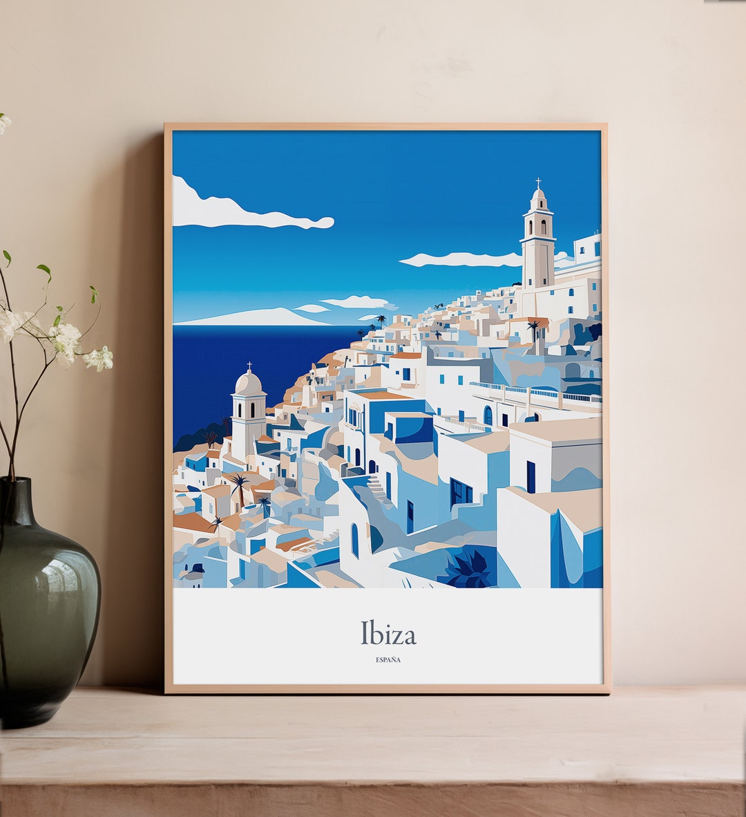 Ibiza Print Ibiza Poster Ibiza Gift Spain Souvenir Ibiza Wall Art Ibiza Travel Poster - Etsy