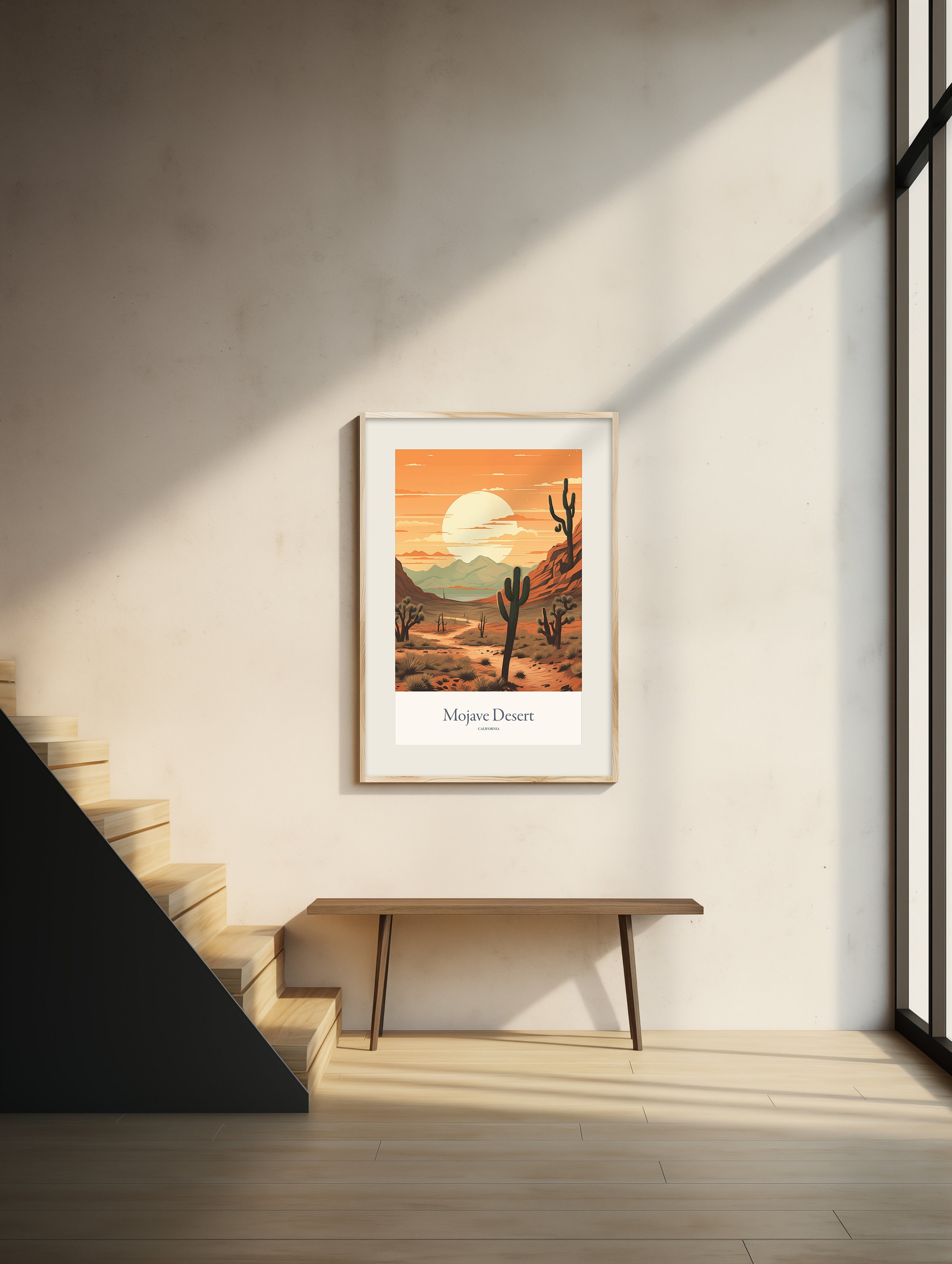 Mojave Desert Print Mojave Desert Poster Mojave Desert Gift California ...