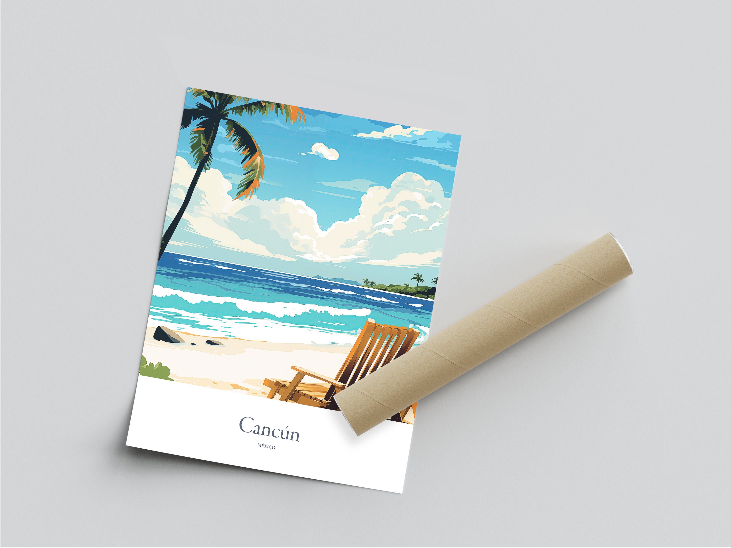 Cancún Print Cancún Poster Cancún Gift México Souvenir Cancún Wall Art ...