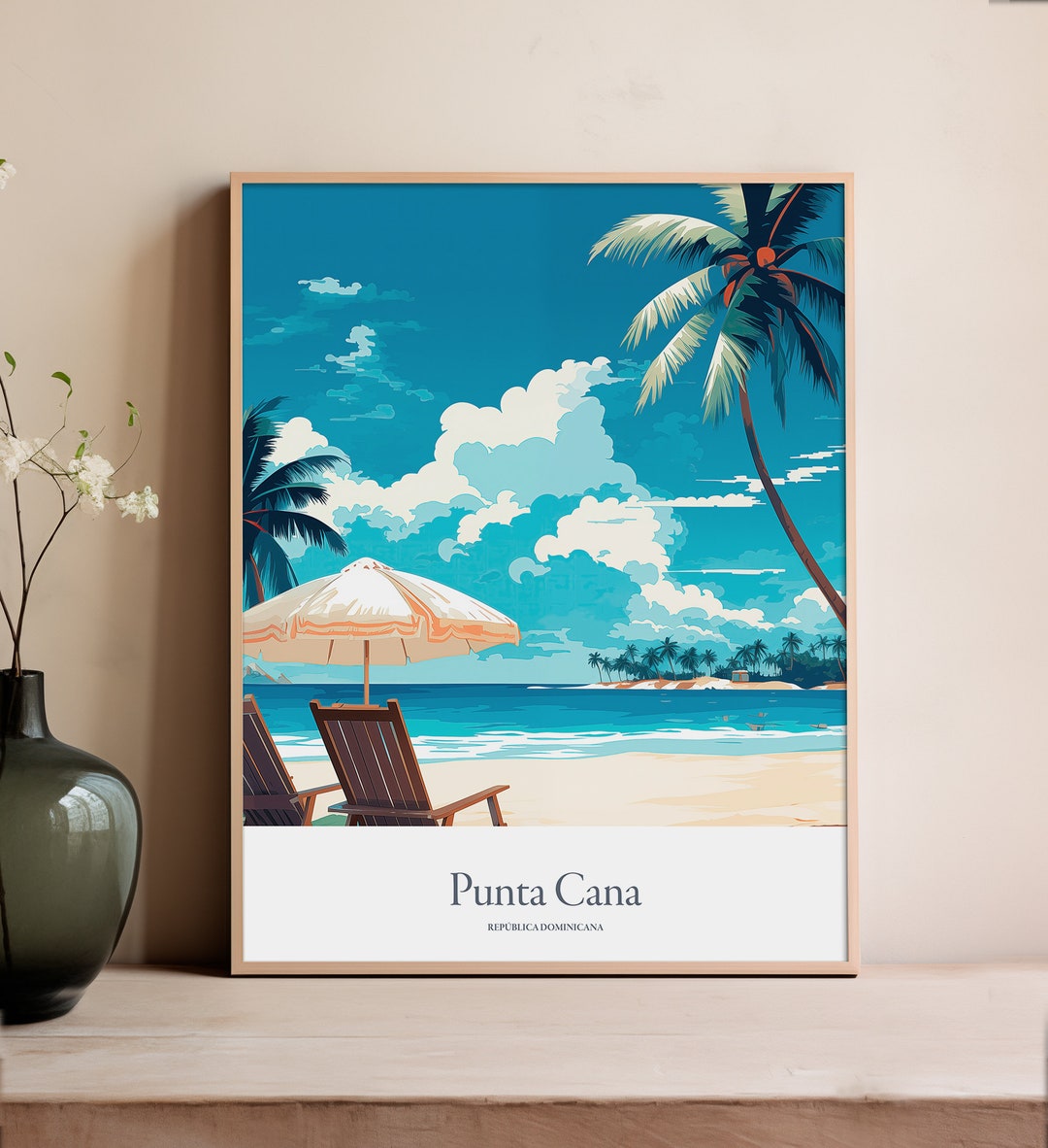 Punta Cana Print Punta Cana Poster Punta Cana Gift Dominican Republic ...