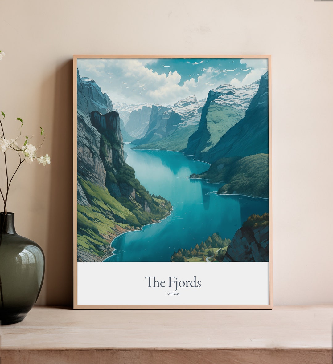 Fjords Print Fjords Poster Fjords Gift Norway Souvenir Fjords - Etsy