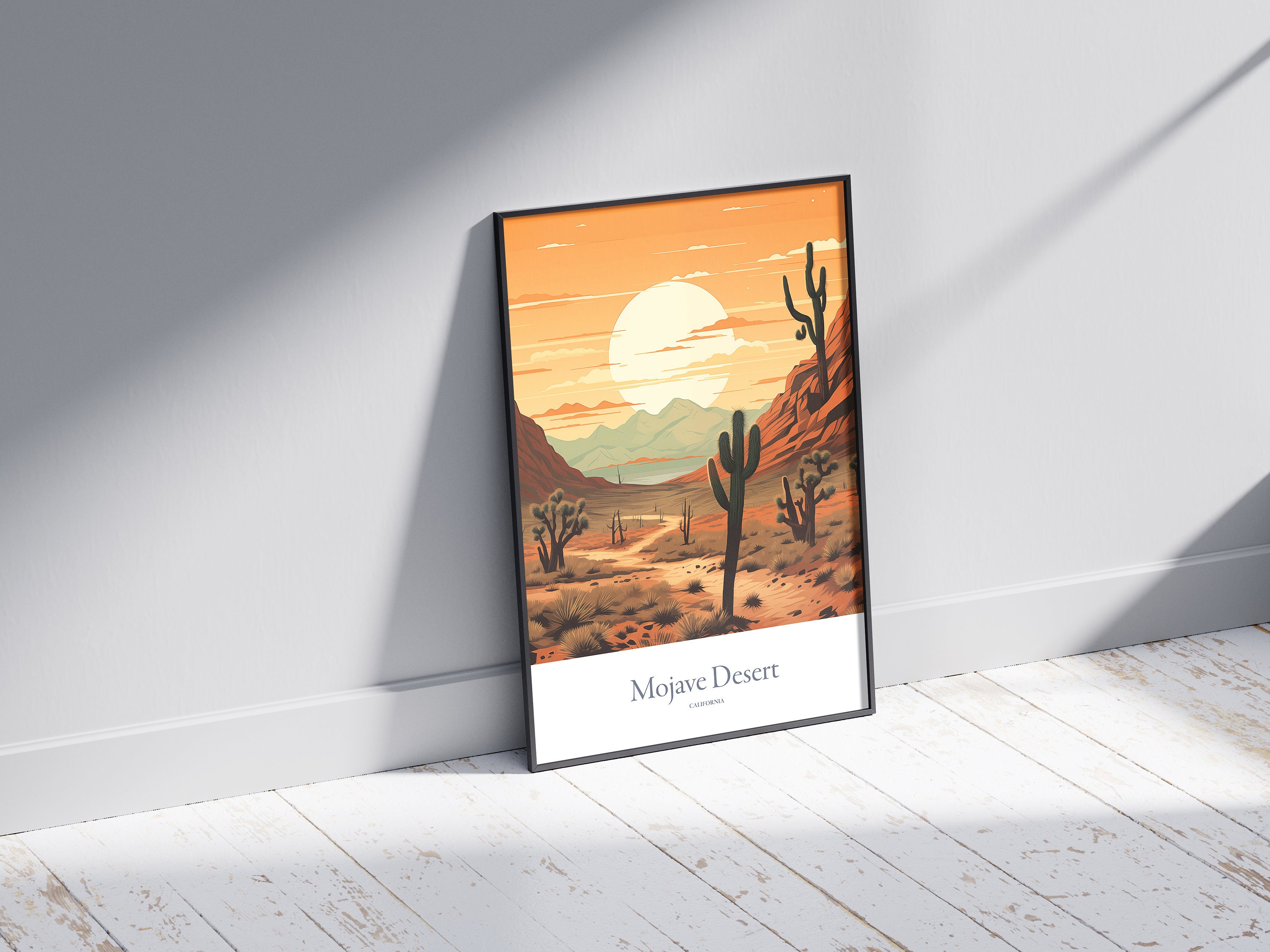 Mojave Desert Print Mojave Desert Poster Mojave Desert Gift California ...