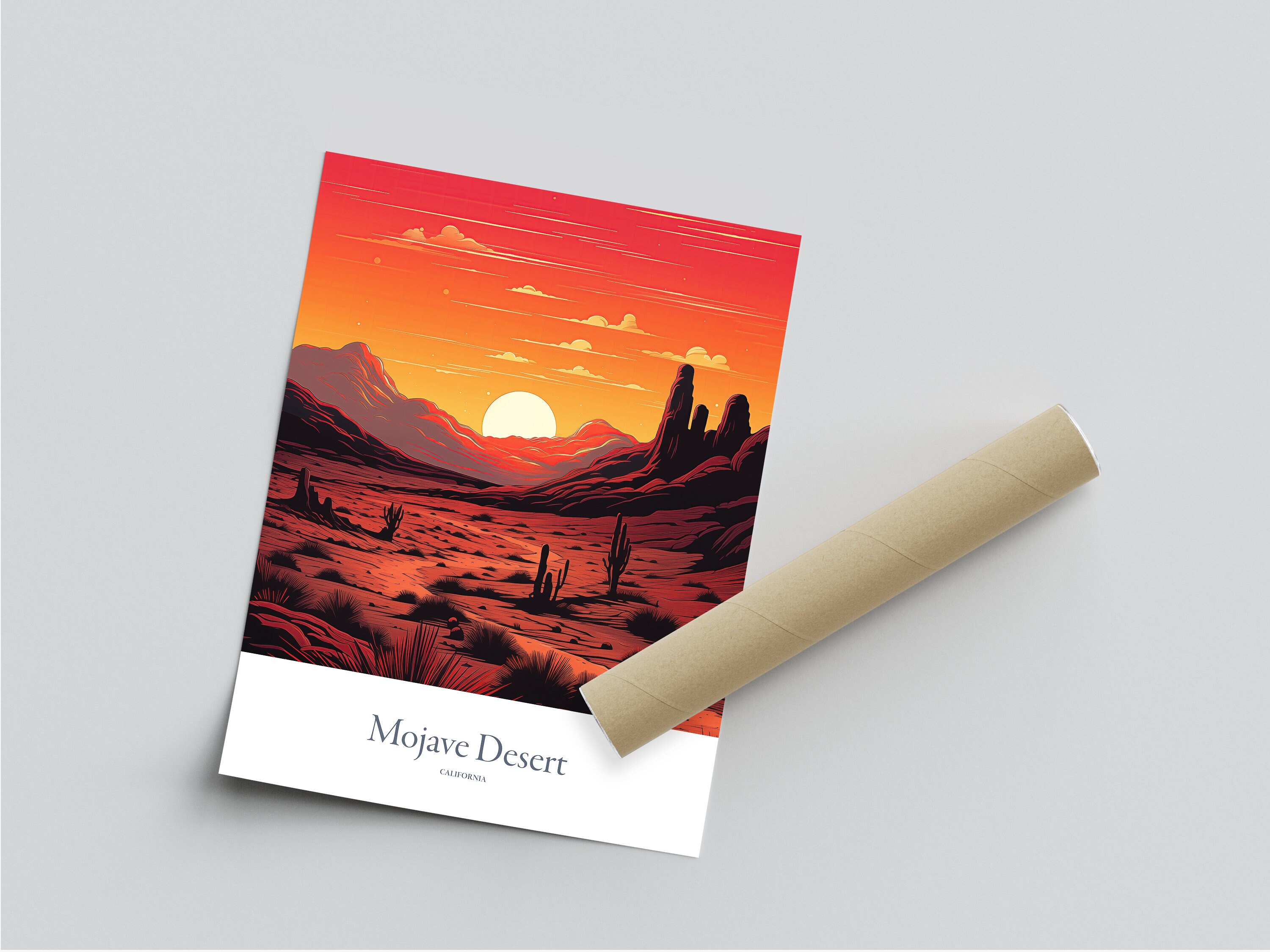 Mojave Desert Print Mojave Desert Poster Mojave Desert Gift California ...