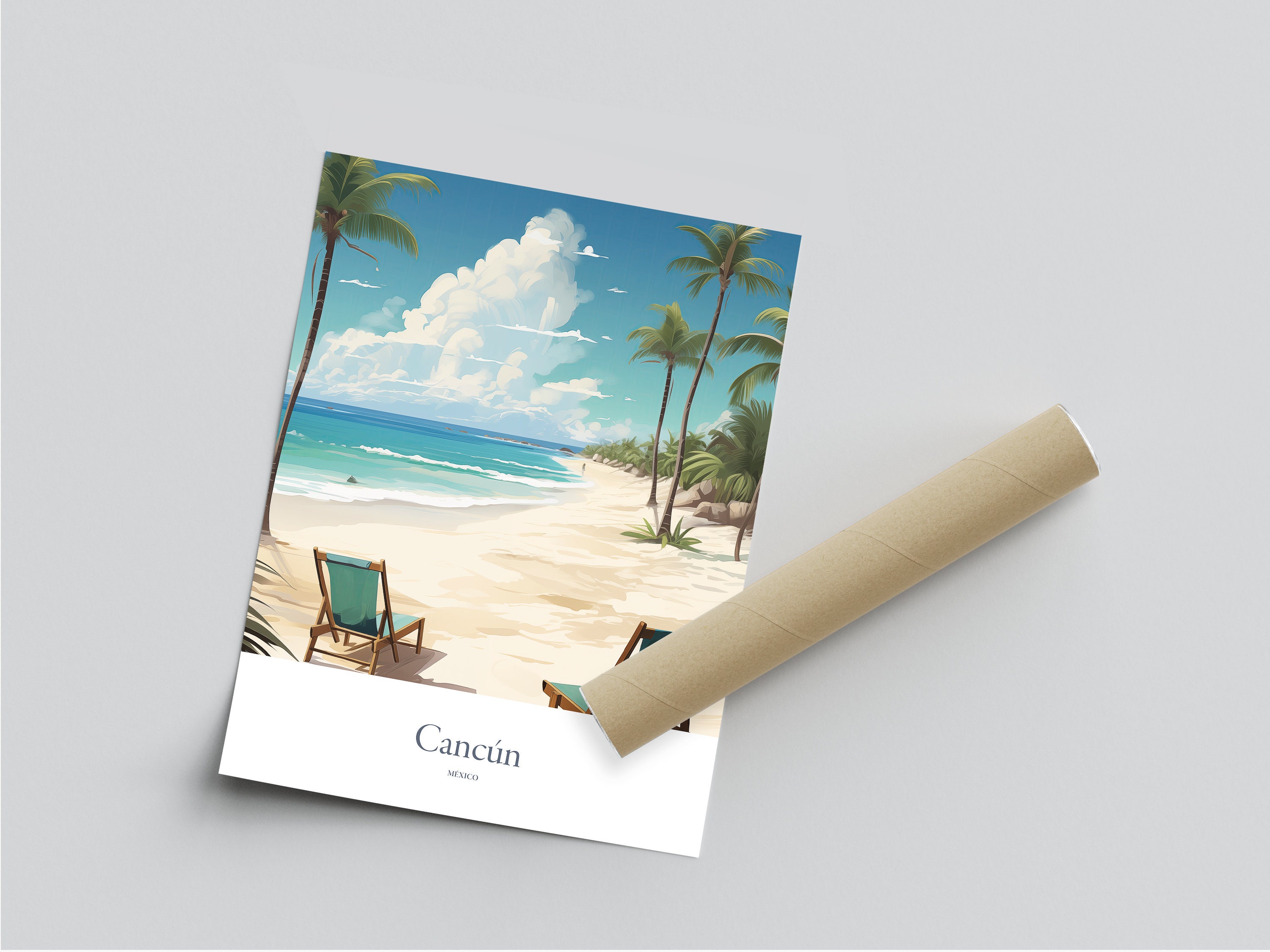 Cancún Print Cancún Poster Cancún Gift México Souvenir Cancún Wall Art ...