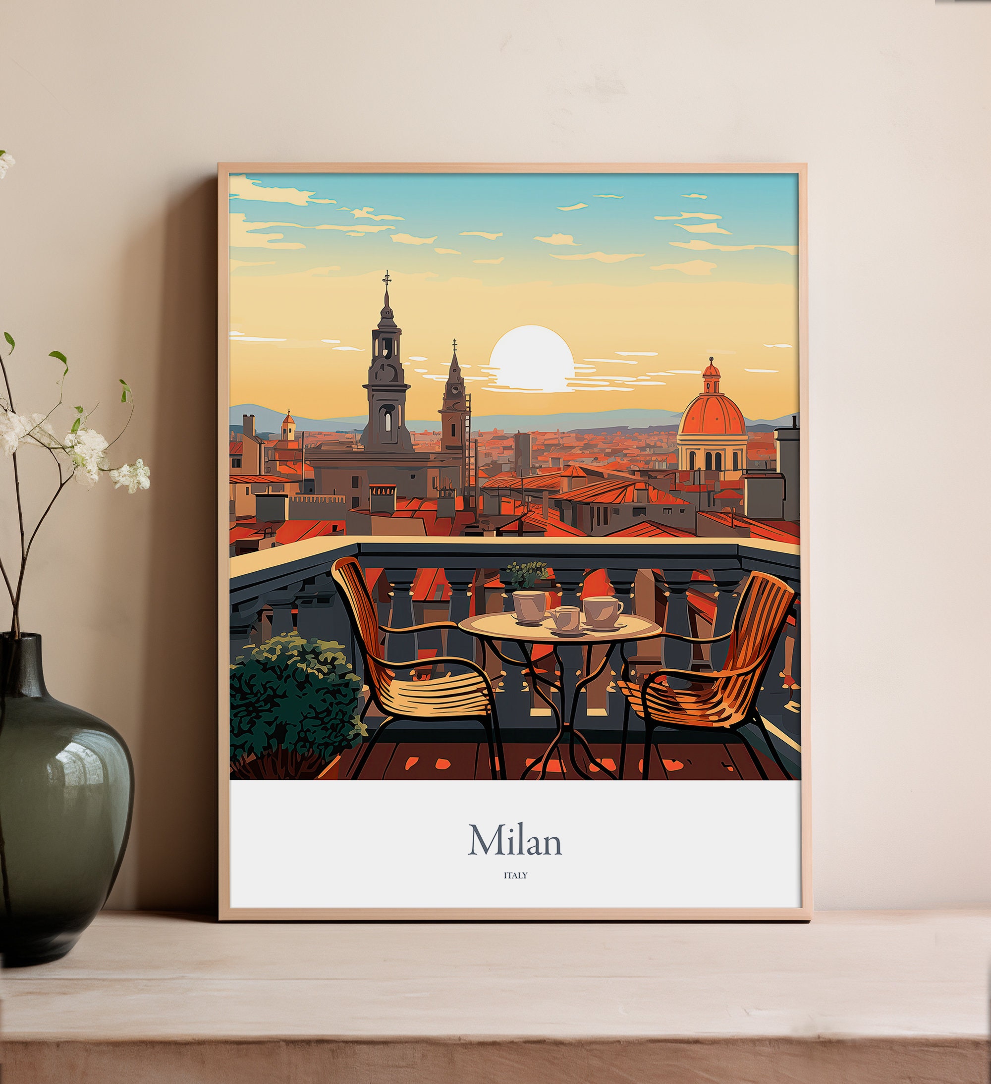 Milan Print Milan Poster Milan Gift Italy Souvenir Milan Wall Art Milan ...